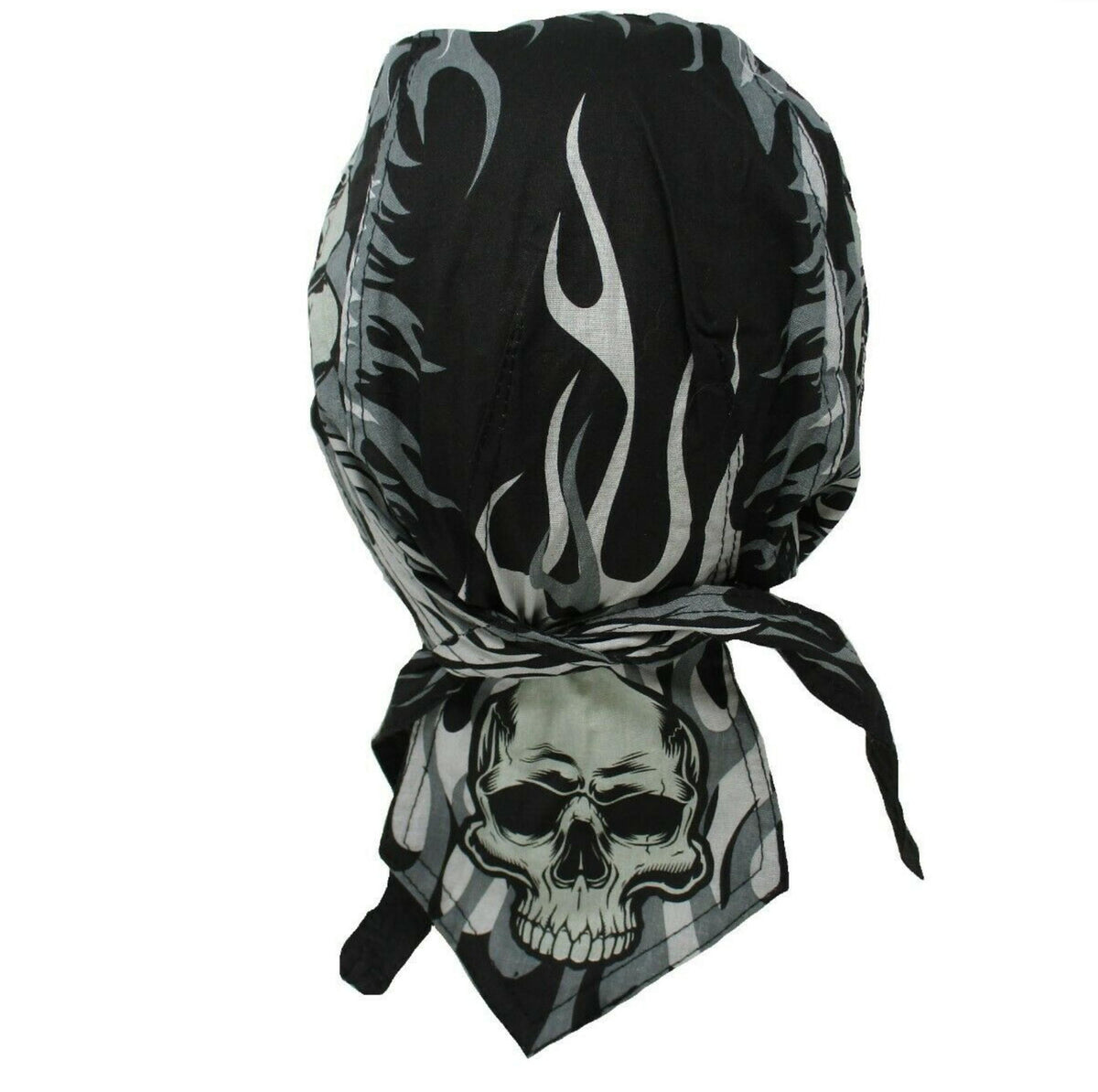 Headwrap DANBANNA Punisher Du Rag Doo Rag Bandana – BocaBocaHeadwear.com